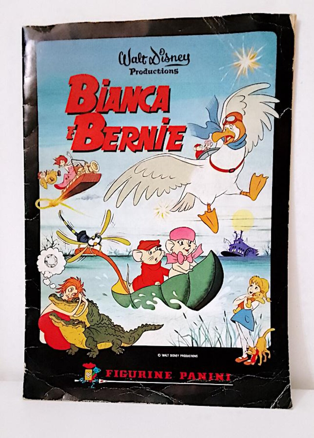 BIANCA and BERNIE the Rescuers 1984 Walt Disney Panini Italy Sticker ...