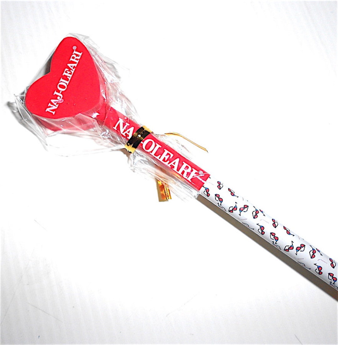 NAJ OLEARI 2000s Italy Pencil + Eraser Heart Top Misb - Pencil With New ...