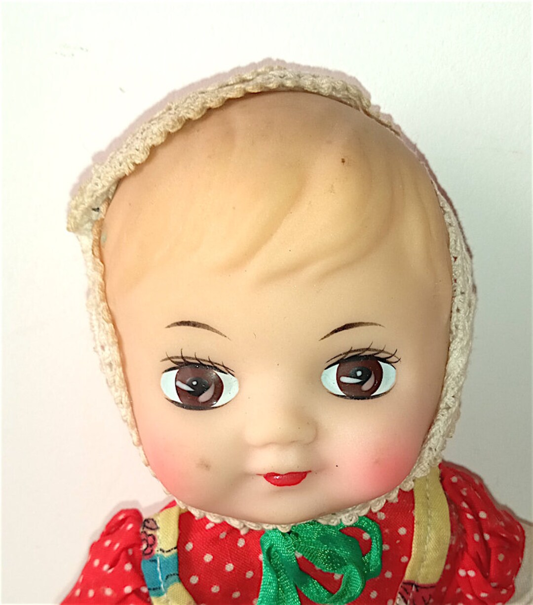 Very Cute China Rubber and Rag Doll From the 70s to Be Cleaned ...