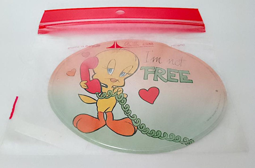Tweety Canary Tweety 1989 Warner Bros GB Area Milan Italy Tin Tag Tin ...