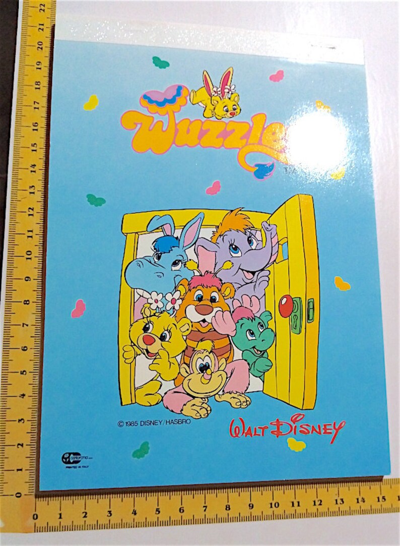 WUZZLES Walt Disney 1985 TC Cartorama Italy Memo Pad Notes | Etsy