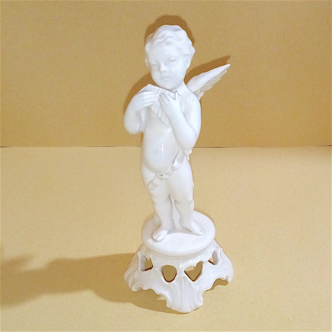 PUTTO ANGELO Angel Antique Pottery Bassano Capodimonte White - Etsy UK