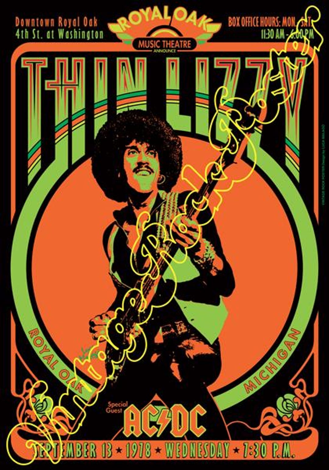 THIN LIZZY Concert Posters ! - Etsy