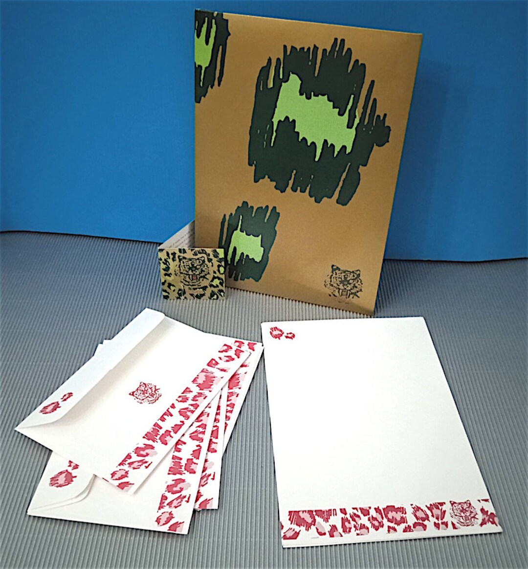 FIORUCCI 80s Artena Italy Stationery Letter Set 10 + 10 Tigre Writing ...