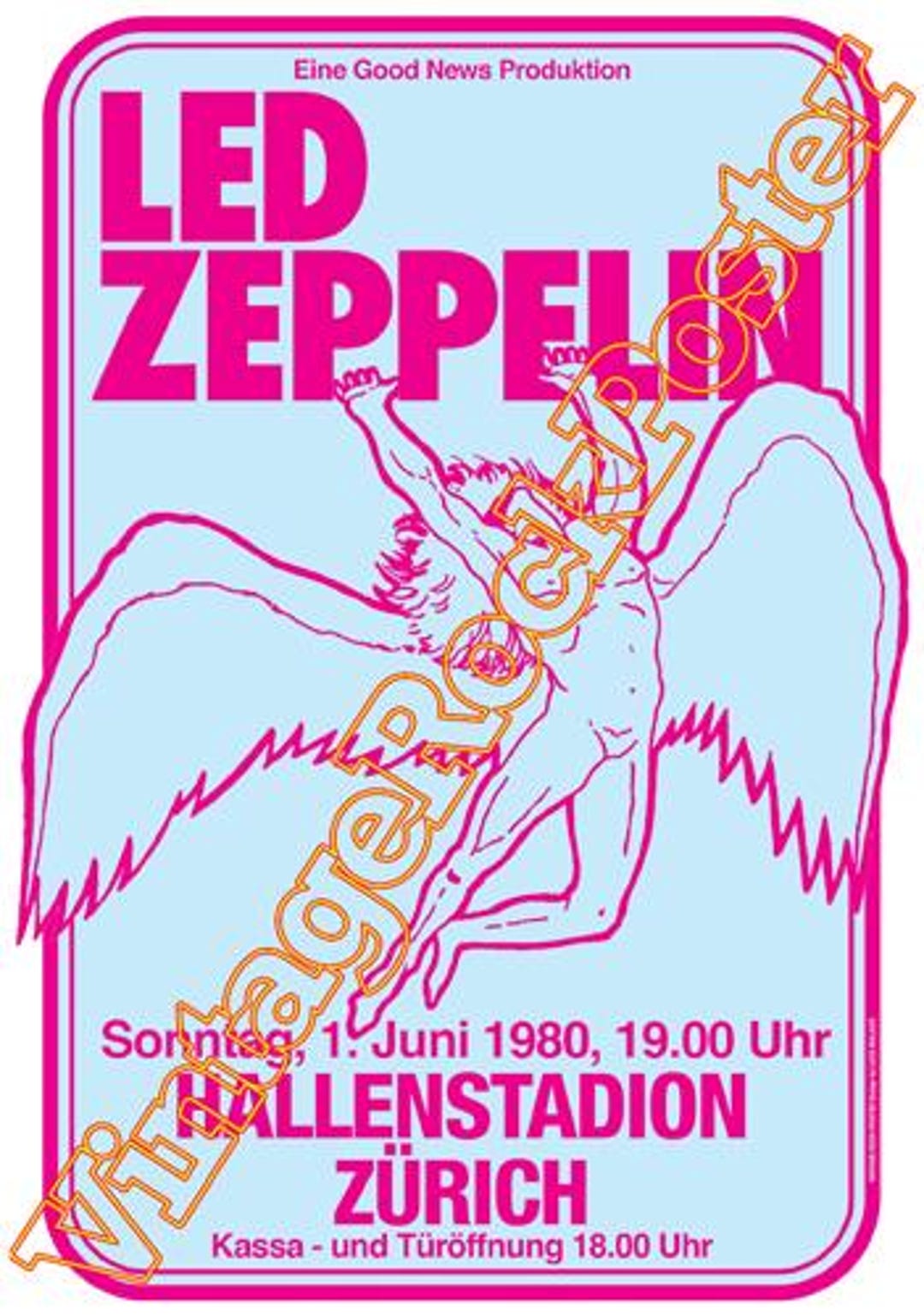 LED ZEPPELIN Concert Posters! - Etsy