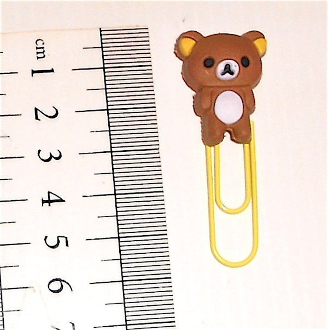 RILLAKKUMA 2000s Japan Paper Clip Kawaii Paper Clip Teddy Bear Clip - Etsy