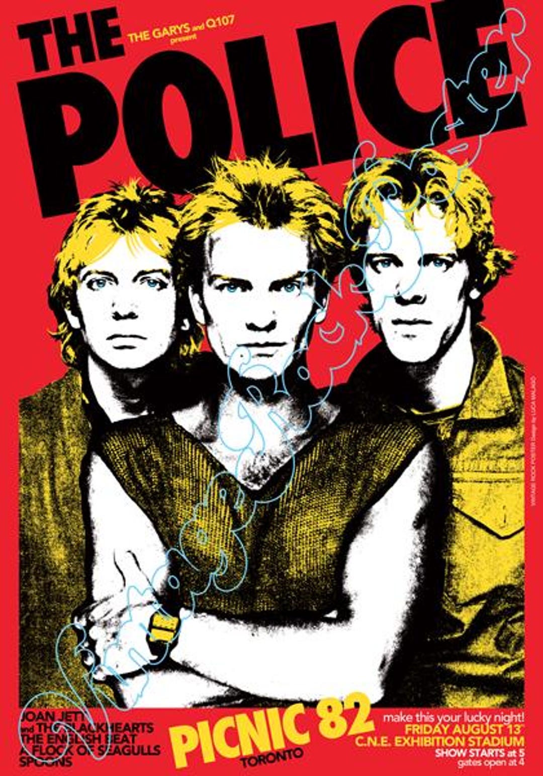 POLICE - STING - Concert Posters! - Etsy