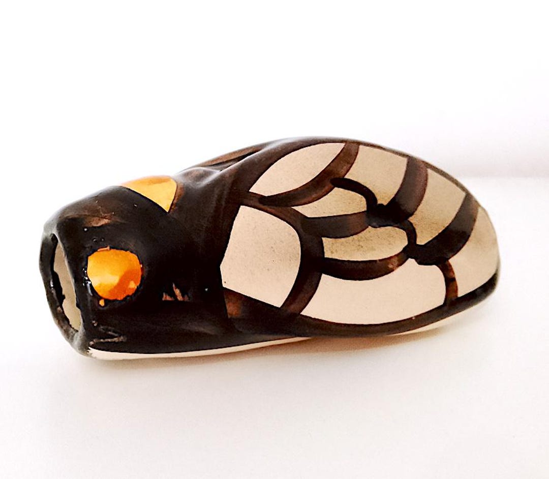 Mosca Fly Insect Larva Moth 80s Italy Pottery Tiny Decorative Vase Mini ...