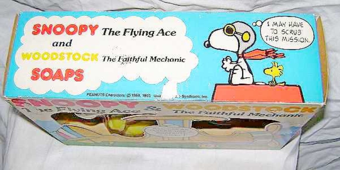 SNOOPY & WOODSTOCK 70s Norton Maxi Shaped Soap in Box Large - Etsy
