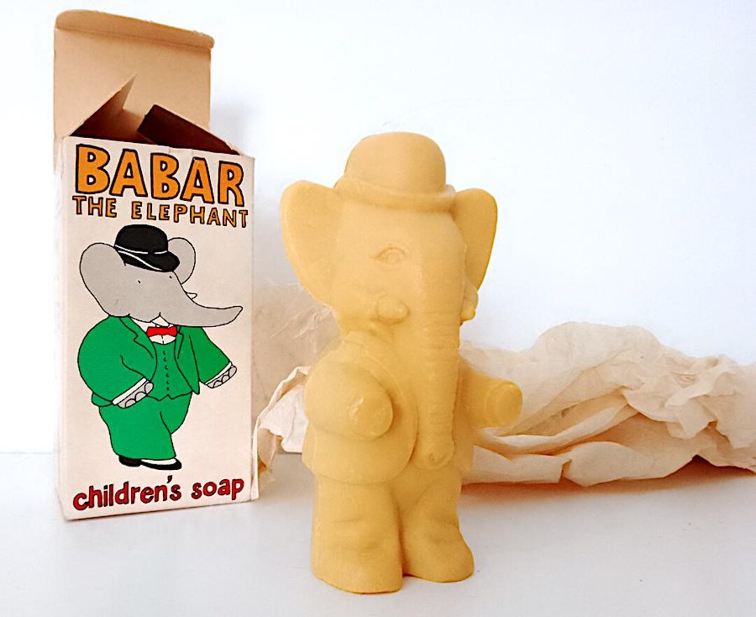 BABAR THE ELEPHANT Children Soap 70s Norton Uk Shaped Soap in Box New ...