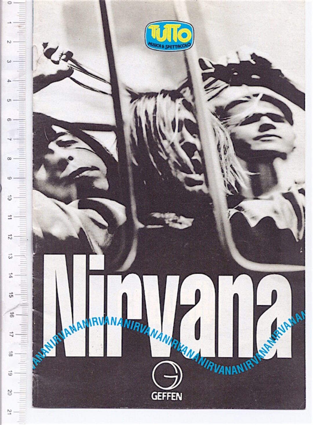 NIRVANA Kurt Cobain 1994 Special Insert of the Newspaper Tutto Italiano ...