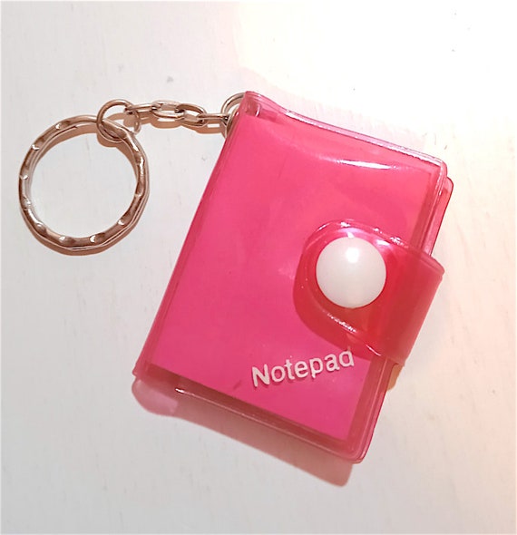 Paper Notepads mini notes pink keychain kawaii fluo 80s etna.com.pe