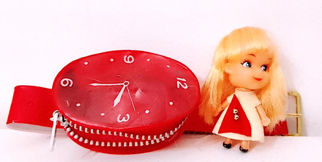KIDDLES WATCH 1982 Mattel Italy Toy Wristwatch Bracelet With Tiny Bean ...