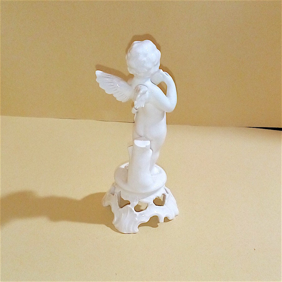 PUTTO ANGELO Angel antique pottery Bassano Capodimonte white - Etsy Italia