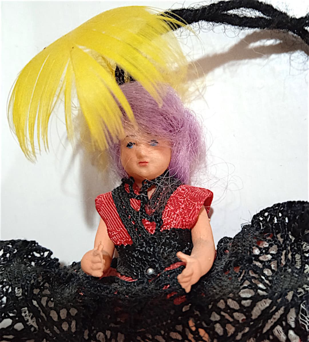 Beautiful Tiny Moulin Rouge Doll in Box 60s Made in Italy Mini Doll in ...