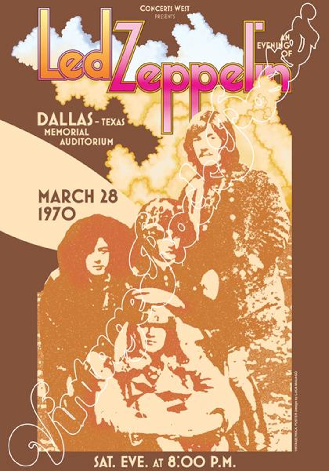 LED ZEPPELIN Concert Posters! - Etsy