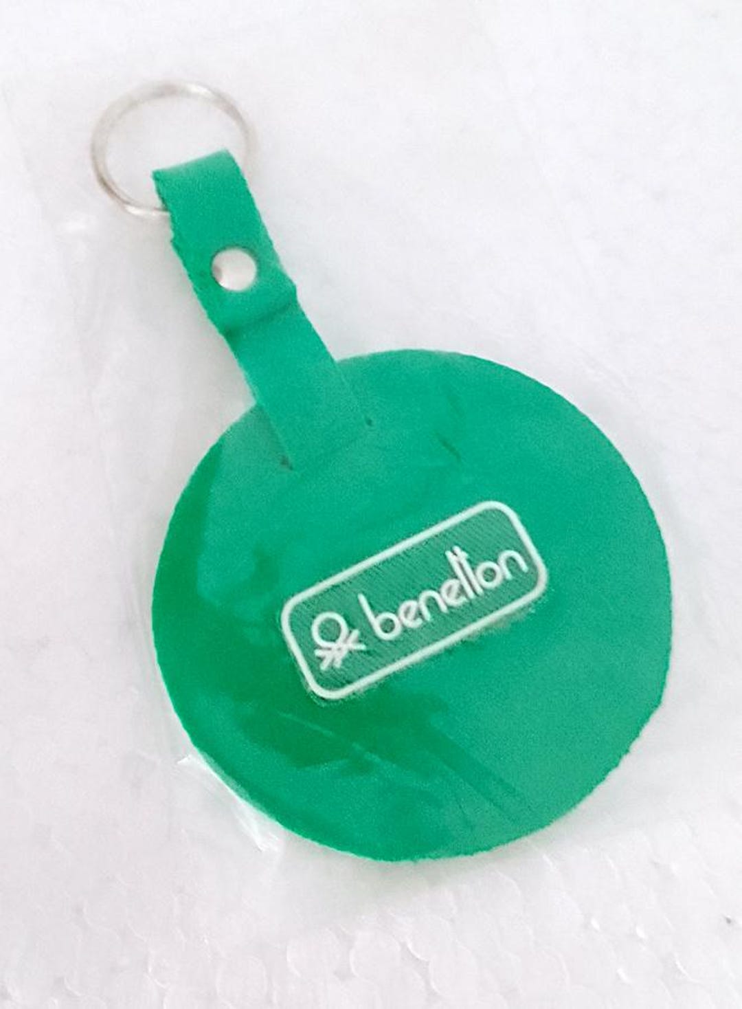 BENETTON 80s Italy Green Keychain Green Key Ring Misb - Etsy