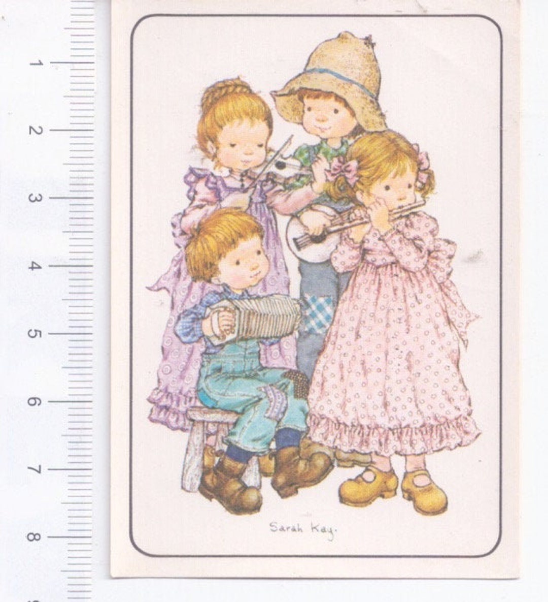 SARAH KAY 1980 Valentine Panini Italia pegatina vintage pegatina n. 114 ...