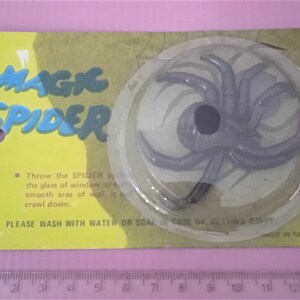MAGIC SPIDER 70s Taiwan Rubber Creeping Toy Sealed - Sealed Crawling ...