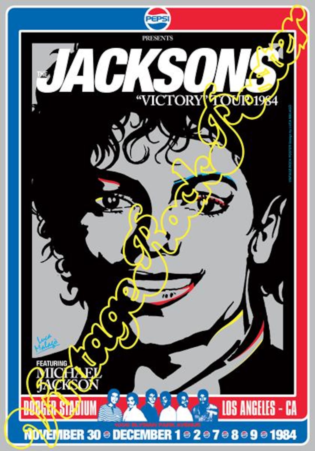 MICHAEL JACKSON Concert Posters! - Etsy