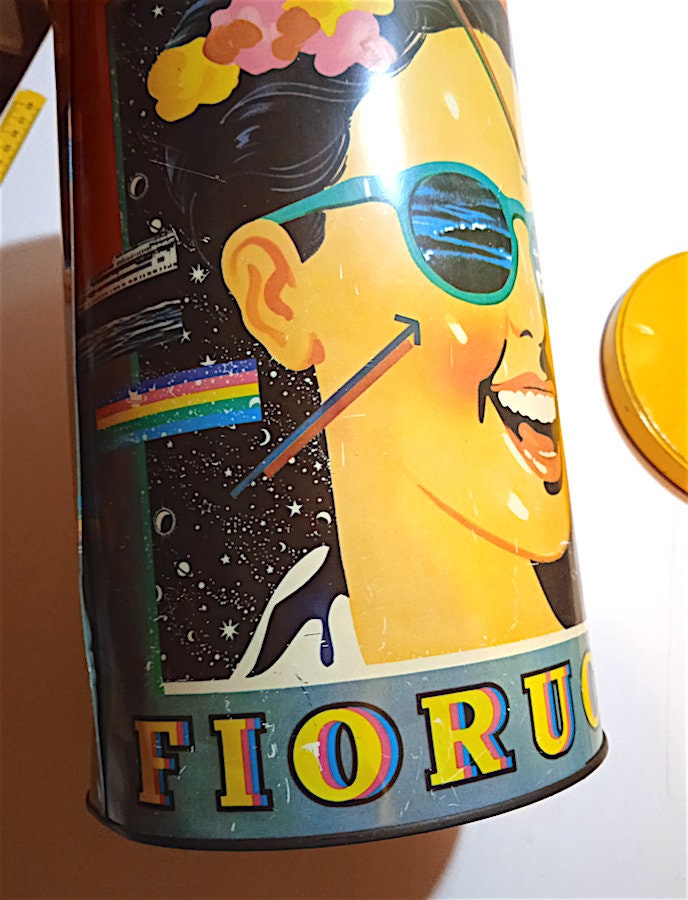 FIORUCCI 80s italy vintage rare maxi tin can display box | Etsy
