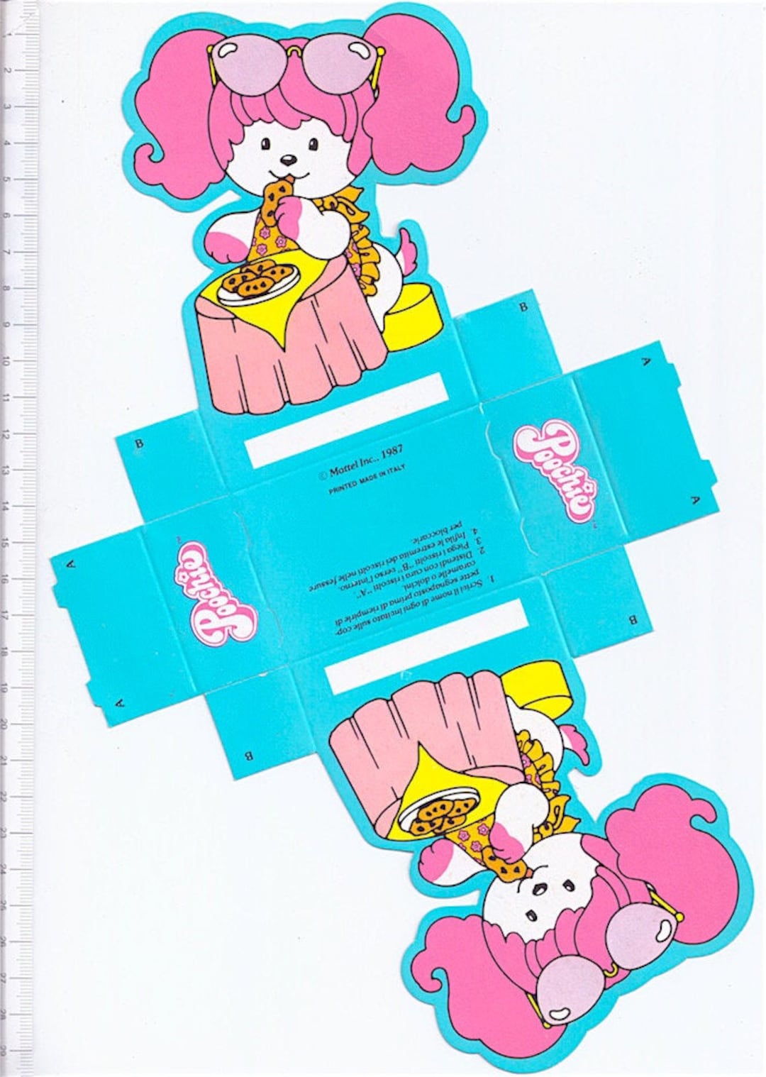 POOCHIE 1987 Mattel Italy - 8 Paper Candy Box Mini - Lot 8 Boxes to ...