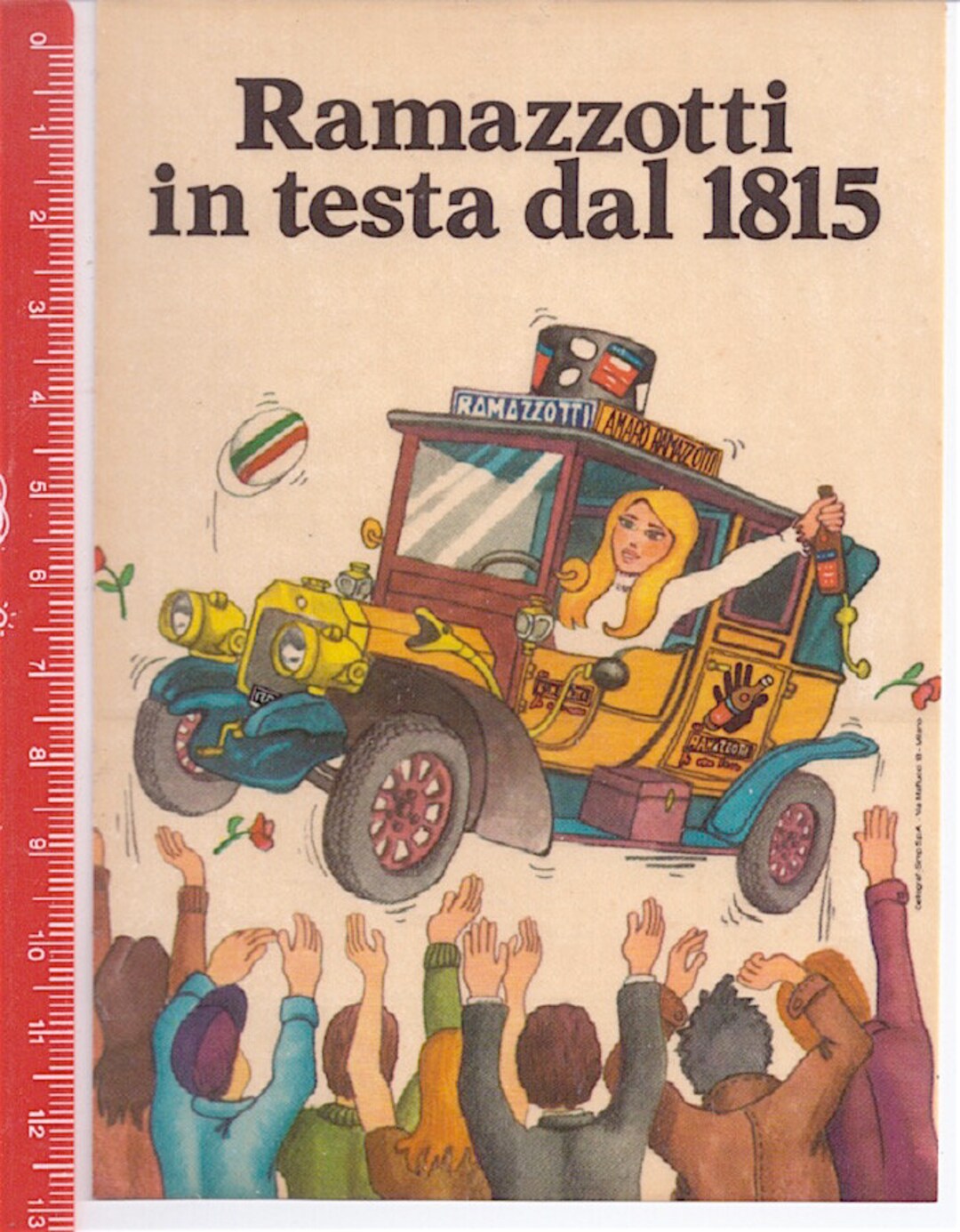 RAMAZZOTTI 70s Italy Advertising Sticker Promo Advertising Sticker 0315 ...