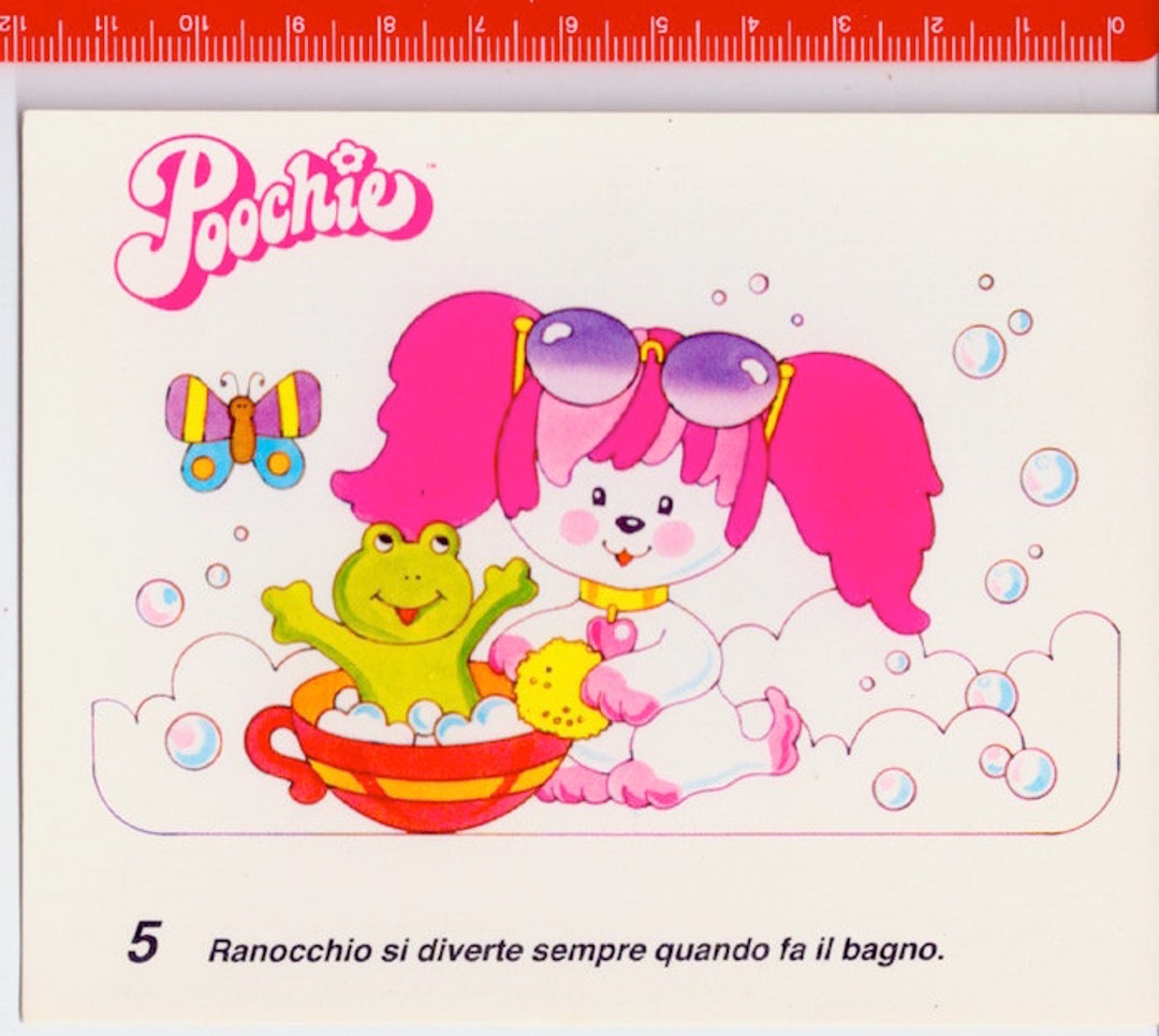 POOCHIE 80s Mattel Italy Numbered Glossy Card - Free Numbered Glossy ...