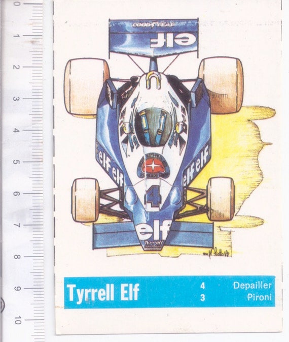 TYRRELL ELF Car Formula Uno 70s Italy Sticker Adesiva - Etsy