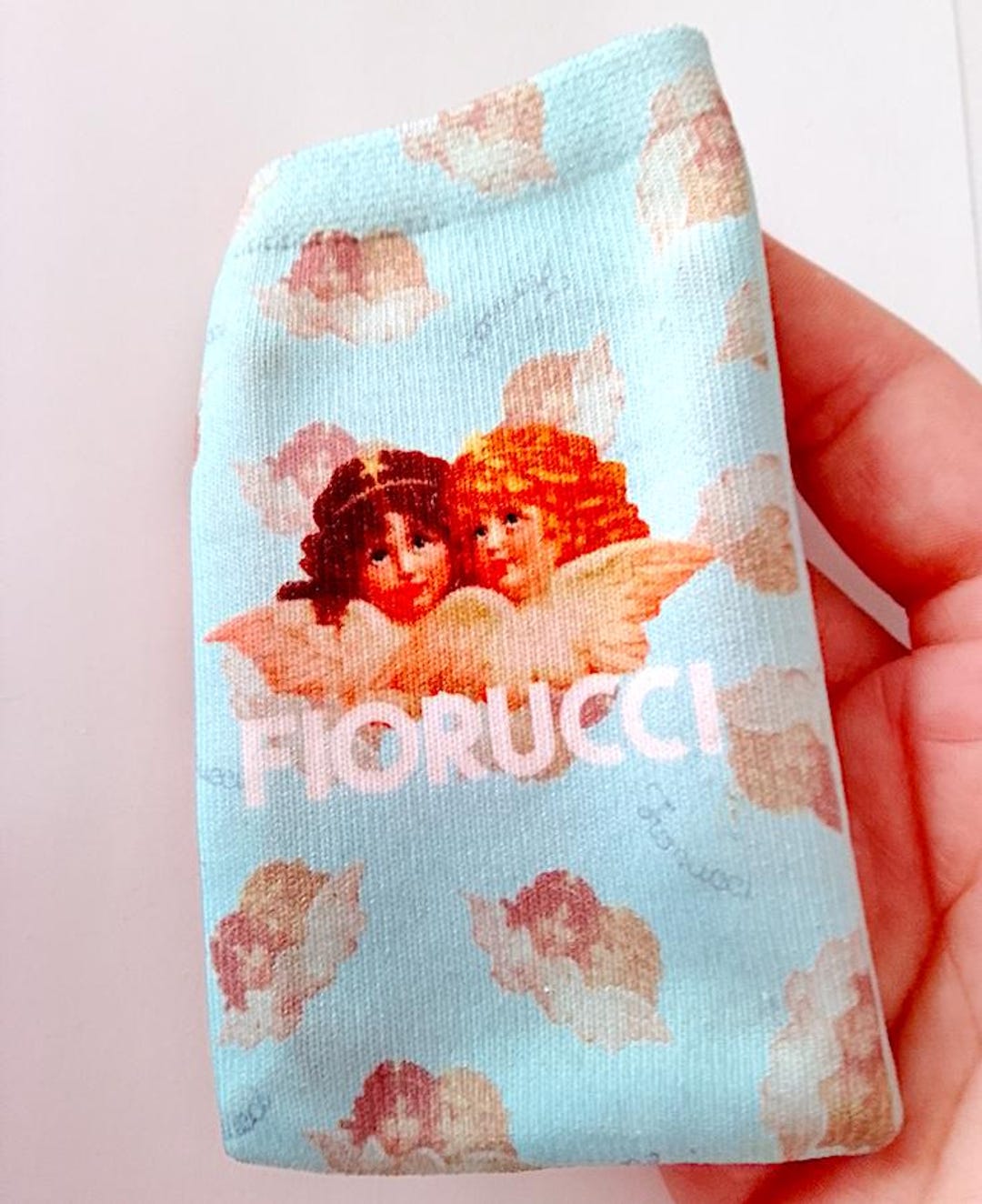 FIORUCCI 90s Italy Used Elastic Mobile Phone Holder Sock Sock ...
