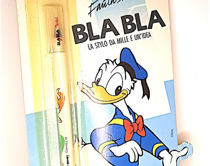 PAPERINO Donald Duck 90s Disney Pentel Italy Bla Bla Fountain Pen Misb ...