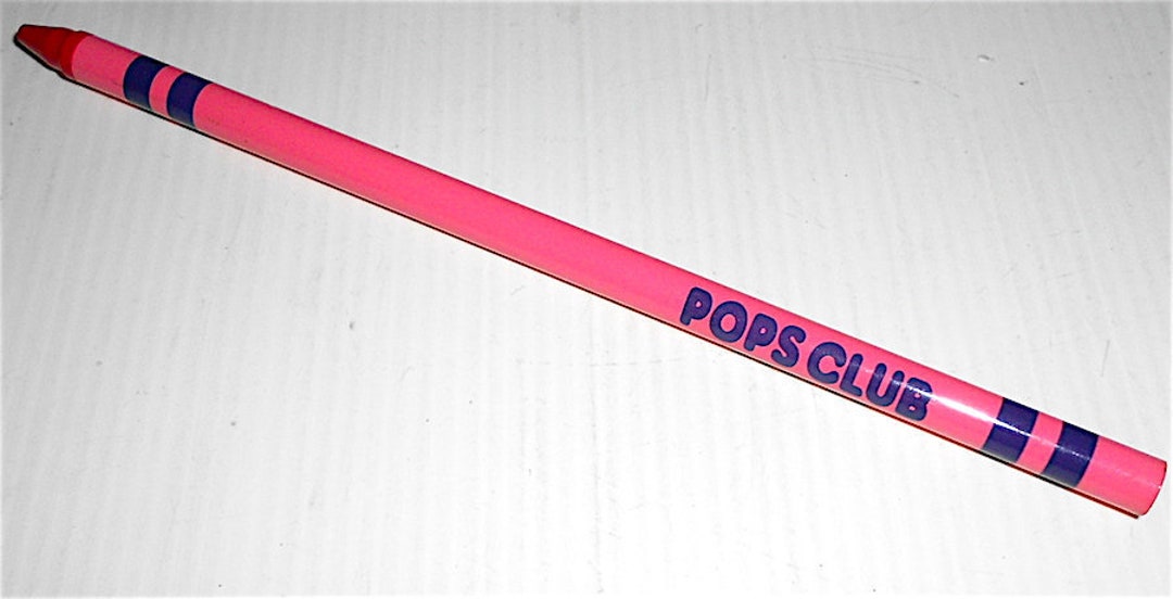 POPS CLUB Crayon 80s Kutsuwa Japan New Pencil Pink Kawaii - Etsy