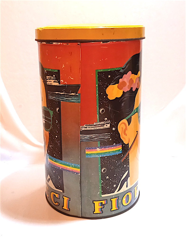 FIORUCCI 80s italy vintage rare maxi tin can display box | Etsy