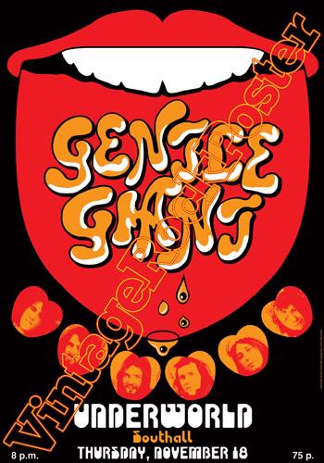 GENTLE GIANT - Concert Posters! - Etsy