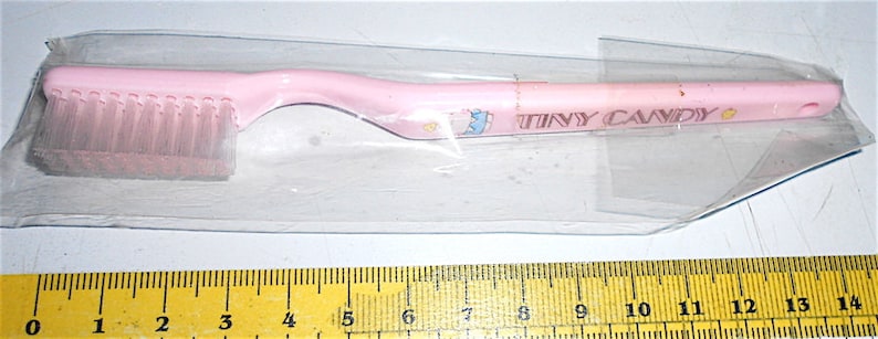 TINY CANDY 80s Gakken Japan Vintage Pink Toothbrush - Etsy