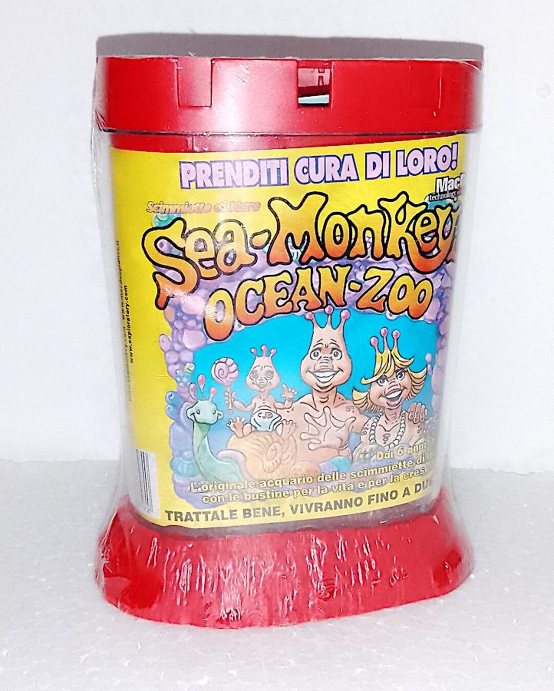 SEA MONKEYS Ocean Zoo 90s Italy Rare Italian Edition Aquarius Sealed ...