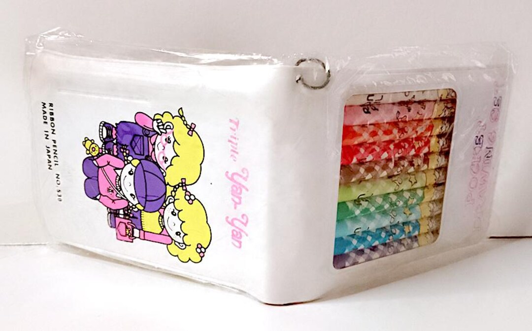TRIPLE YAN YAN 80s Ribbon Pencil Japan Pocket Drawing Kit - Misb Super ...
