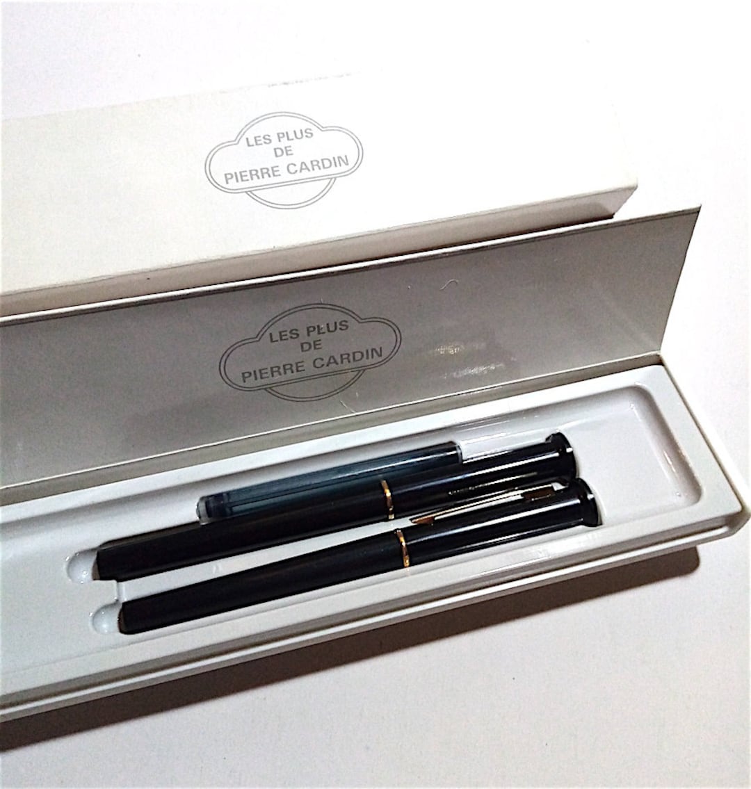 PIERRE CARDIN 80s Italy Beautiful Pen Set in Box Mint Set 2 New Luxury ...