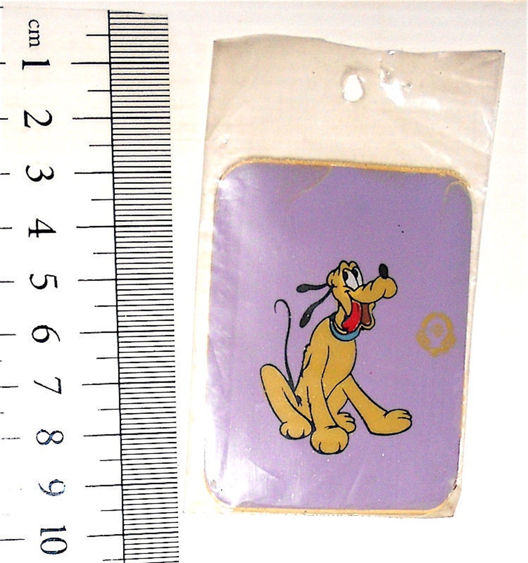 PLUTO DOG 60s Walt Disney Plastic Screen Italy Sticker Tile Vintage ...