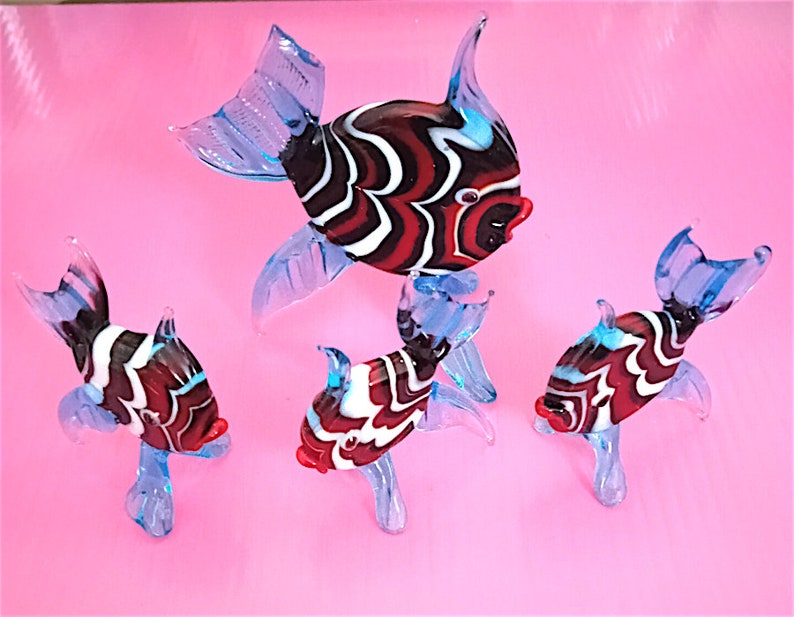 PESCI FISH Family Aquarium 80s Murano Italy 4 Delicious - Etsy