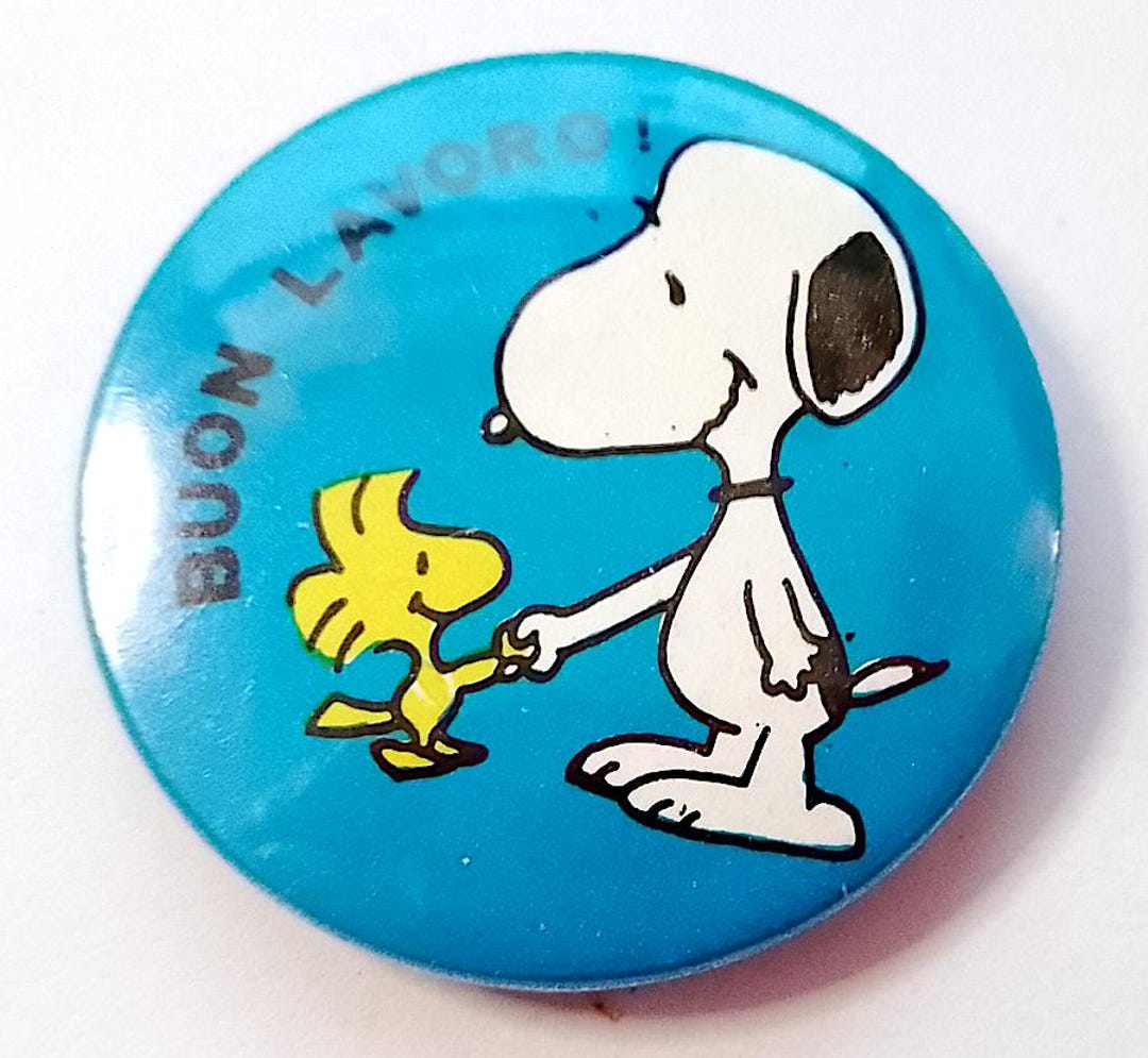 SNOOPY 80s Ufs Italy Spilla Brooche Pin Vintage GOOD JOB - Etsy