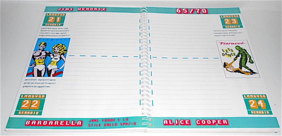 FIORUCCI 1985 Amz Italy School MAXI Diary Diario Scuola Mint - Etsy