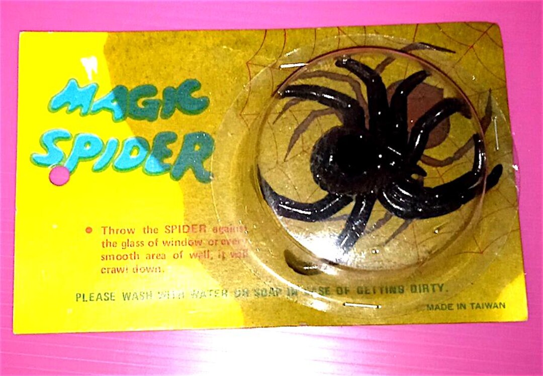MAGIC SPIDER 70s Taiwan Rubber Creeping Toy Sealed - Sealed Crawling ...