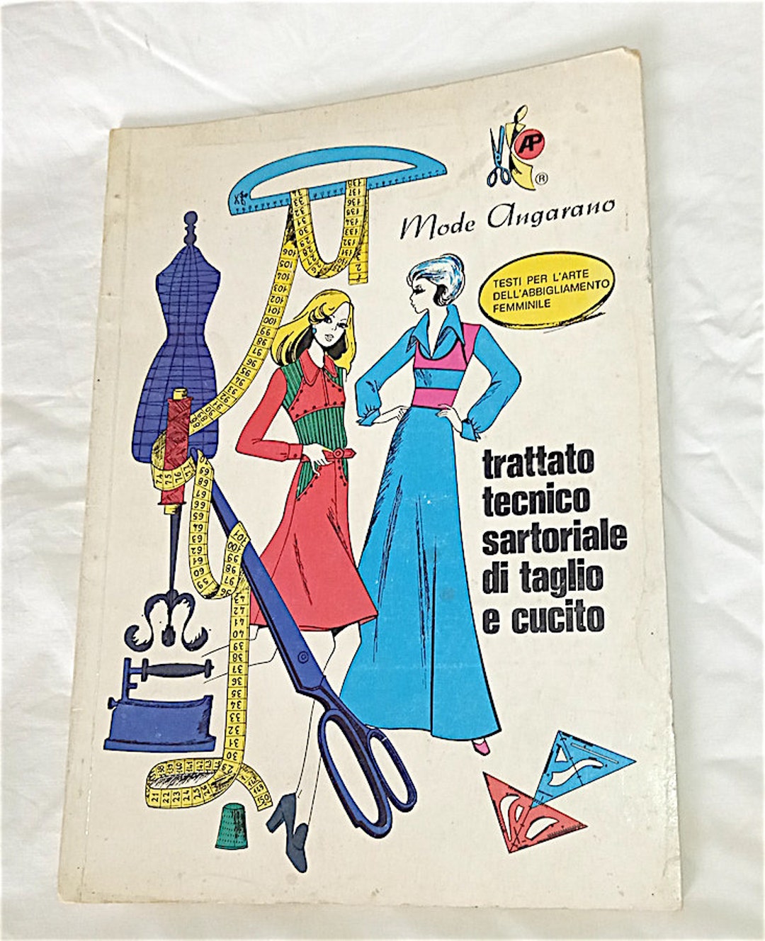 MODE ANGARANO 1973 Italy Caterina Angarano Tailoring Technical Treatise ...