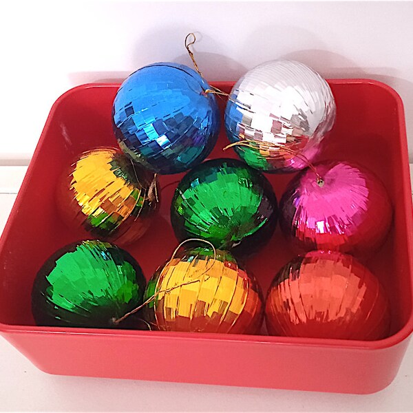 Colored Glass Balls - Etsy