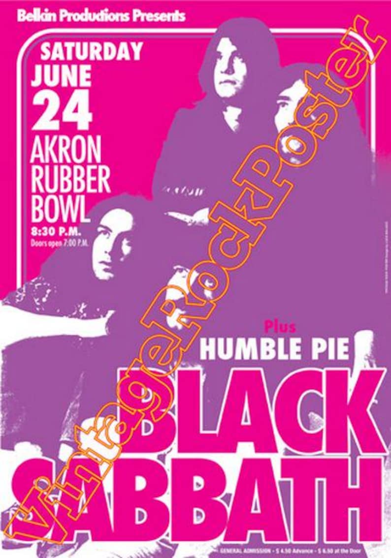 BLACK SABBATH Concert Posters! - Etsy