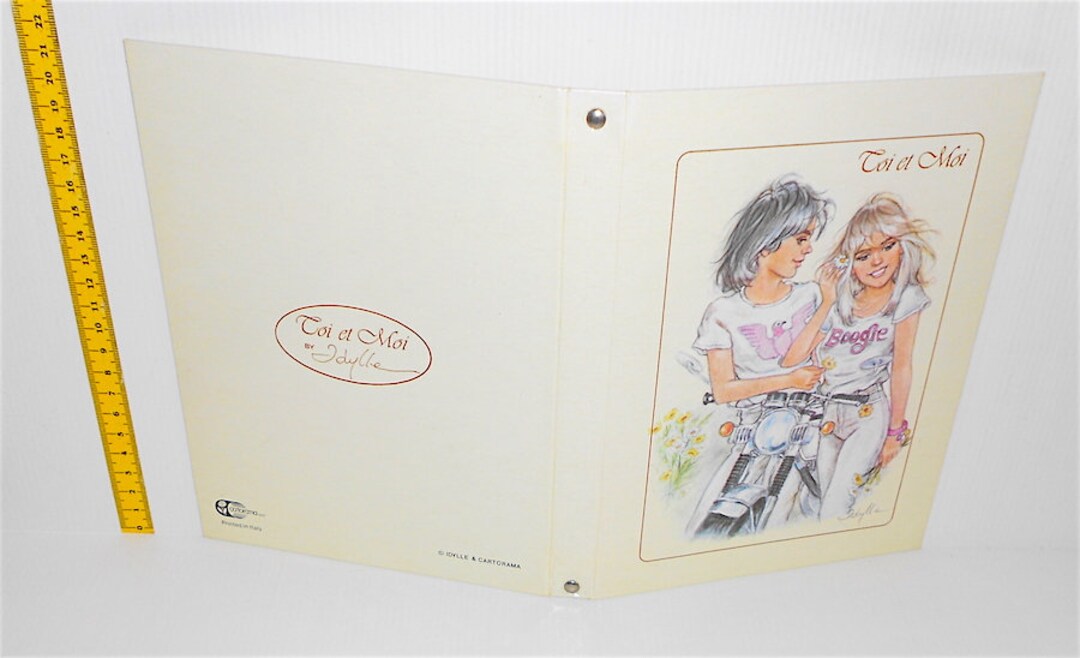 TOI ET MOI Idylle 70s Cartorama Italy Vintage Cover With Metal Rings ...