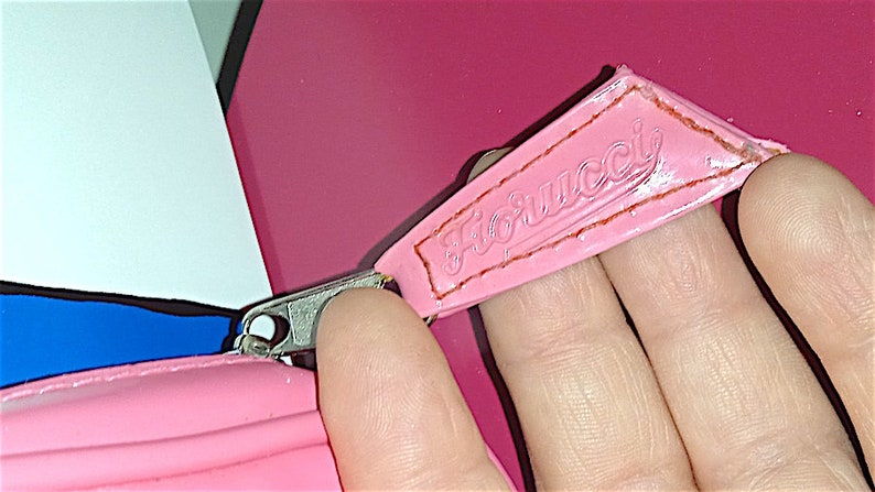FIORUCCI 90s Italy Super Cute Pink Duo Money Wallet Clip + Clutch Pin ...
