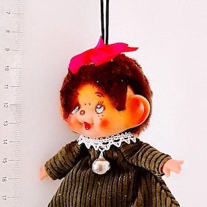 MONCICCI' MON CICCI' Monchichi Monchici 70s Japan Rare Doll Decoration ...