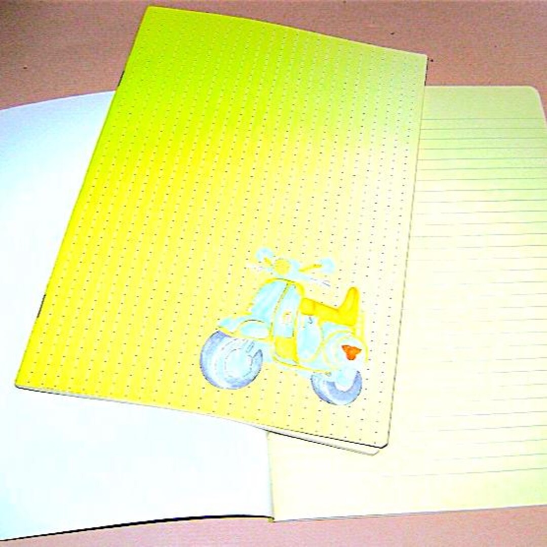 THE CREATIVES - Vespa Motor 80s Cartorama Italy Maxi Notebook School ...
